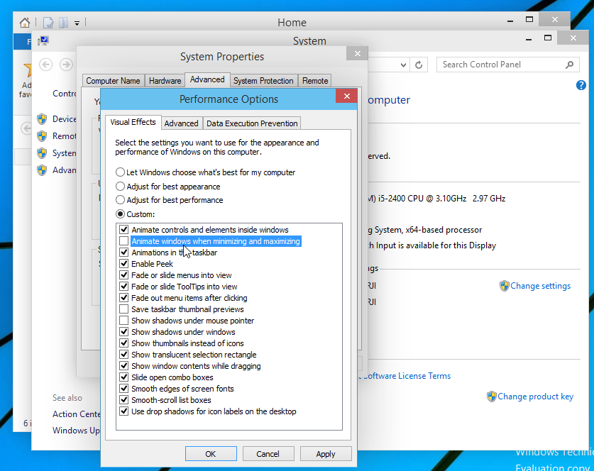 Disable The New Animations In Windows 10 Gambaran