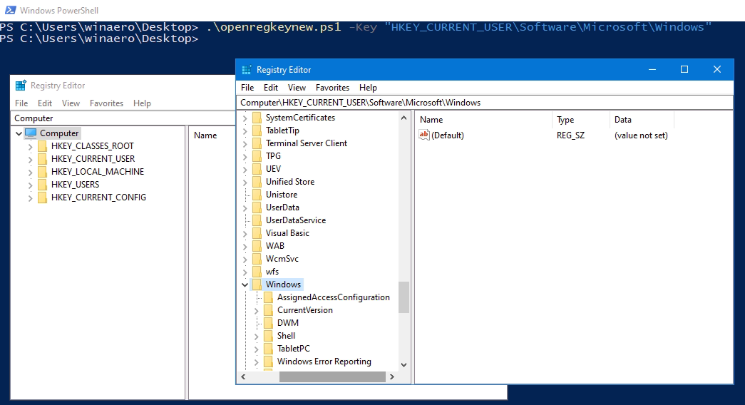 Directly Open Registry Key In Windows 10 And Other Windows Versions