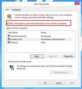 How to prevent Windows 8 from automatically logging in the last user