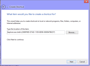 Windows 8 shell commands full list