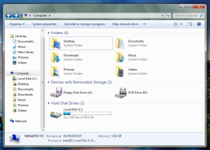 How to add folders to Computer in Windows 7 to make it similar to Windows 8