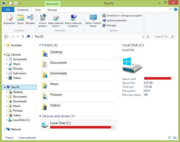 How to move Libraries above This PC in Windows 8.1