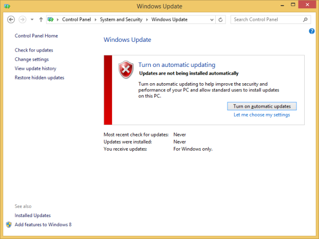 FIX: Upgrade from Windows 8 to Windows 8.1 fails