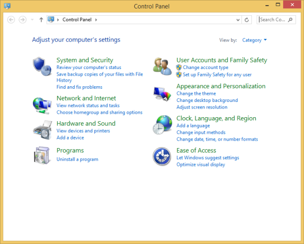Do you know all these ways to open Control Panel in Windows 8.1