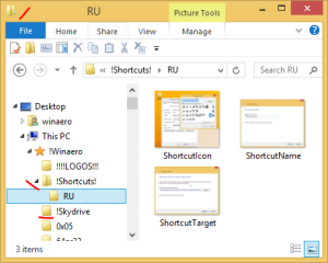 How to set different icons for the open and closed folder in Explorer