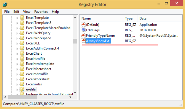 How to show or hide file extensions in Windows 8.1
