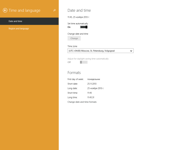 How to create a shortcut to open the Date and Time settings in Windows 8.1