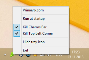 How to disable Charms Bar completely in Windows 8.1