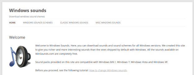 Where to download Windows sounds and sound schemes?