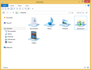 How to change the icon of default libraries in Windows 8.1