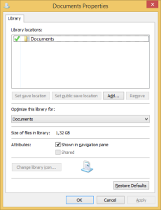 How to change the icon of default libraries in Windows 8.1