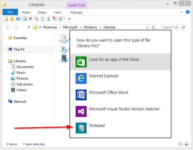 How to change the icon of default libraries in Windows 8.1