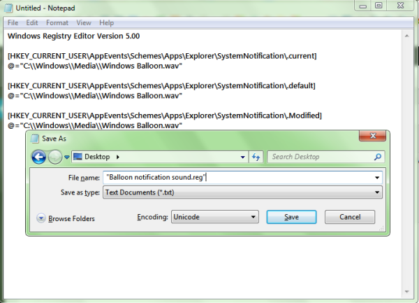FIX: Windows plays no sound for tray balloon tips (notifications)
