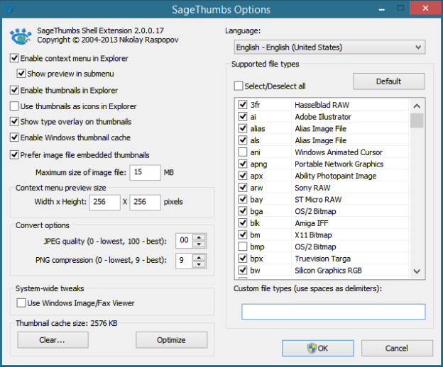 Get thumbnails for all possible image and video formats in Explorer folders