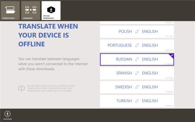 Translate text to and from other languages offline using Bing ...