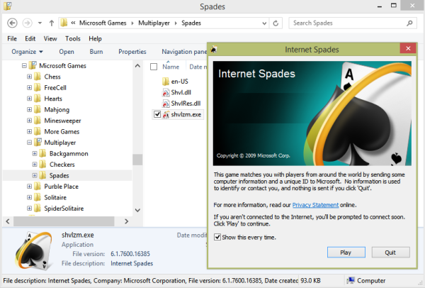 How to bring back Windows 7 classic internet games on Windows 8