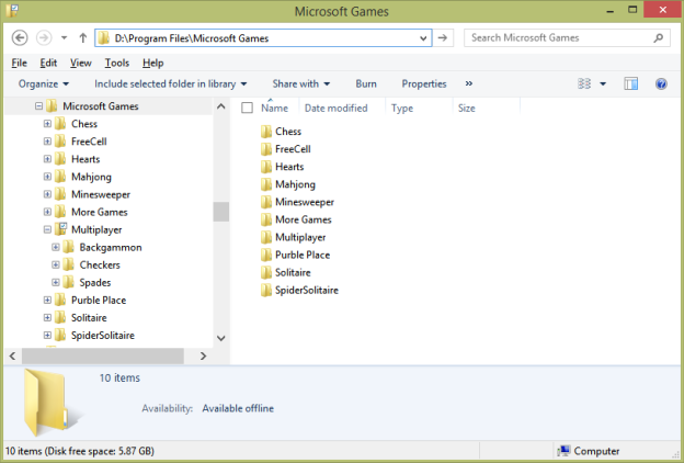 How to bring back Windows 7 classic internet games on Windows 8