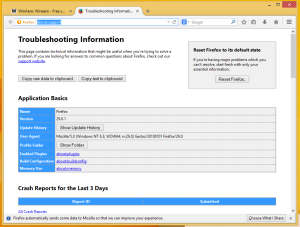 How to reset Mozilla Firefox settings
