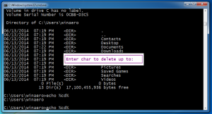 Command prompt hotkeys in Windows 8 and Windows 7