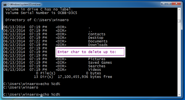 Command prompt hotkeys in Windows 8 and Windows 7