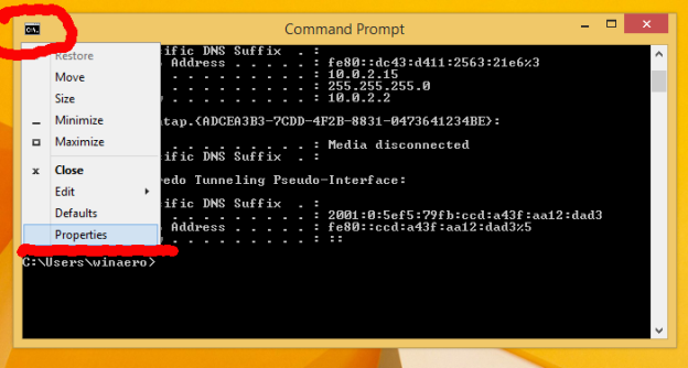 Fix: no scrolling in the command prompt after font change