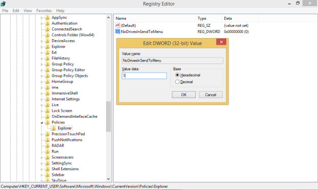 How to hide network shares and hard drives from the Send To menu in ...