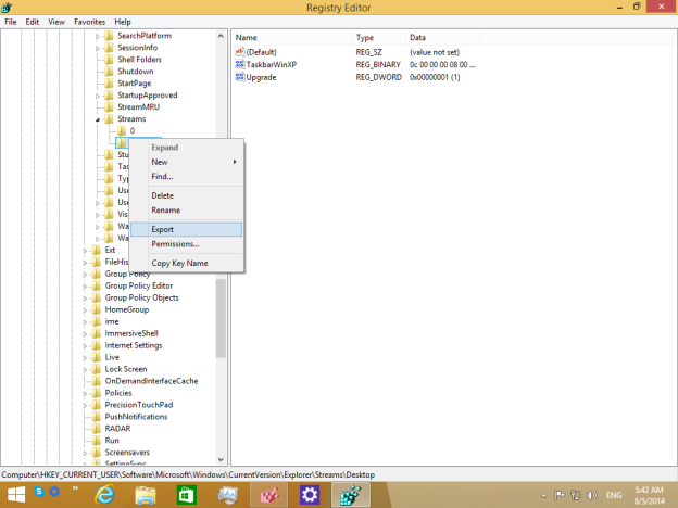 How to create a backup of your Taskbar toolbars in Windows 8.1 and ...