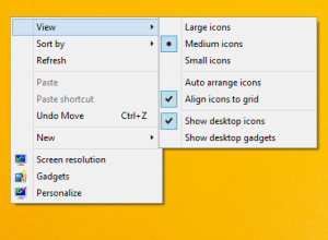 How to resize icons quickly on the Desktop and in the Explorer window ...