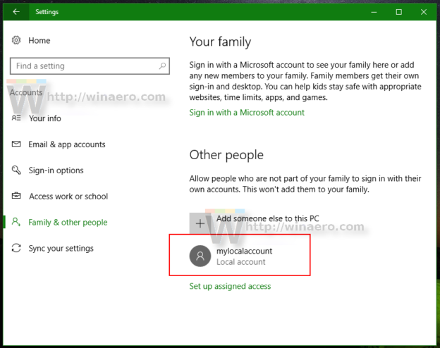 How to create a local account in Windows 10