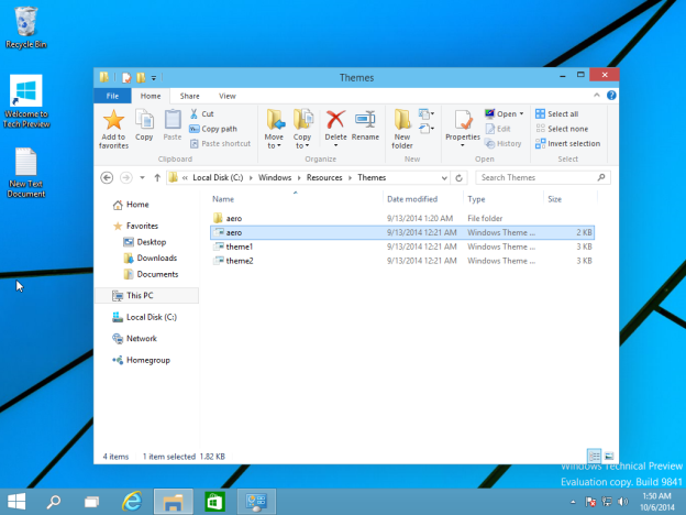 Enable the hidden Aero Lite theme in Windows 10