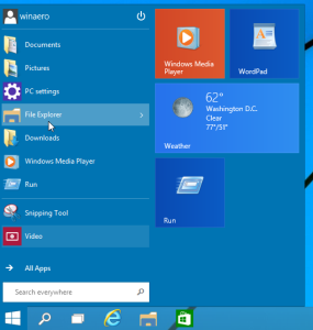 Enable or disable submenus inside the Start menu in Windows 10