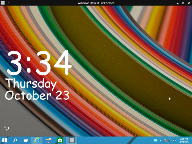Run the Lock Screen as a regular Modern app in Windows 10 with a ...