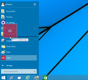 How to customize the Start list in Windows 10