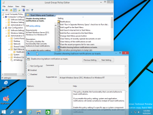 Enable balloon notifications in Windows 10 and disable toasts