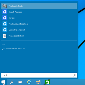 Search apps faster in the Start menu in Windows 10