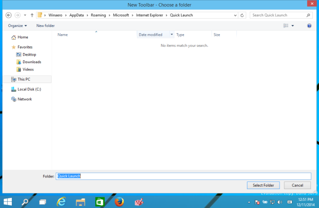 How to enable Quick Launch in Windows 10