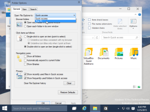Open This PC instead of Quick Access in Windows 10 Explorer