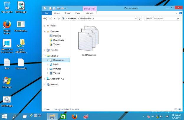 Reset the Library view to default in Windows 10, Windows 8 and Windows 7
