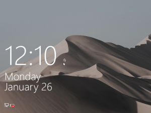 Enable new login screen in Windows 10 build 9926
