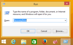 Recovery drive for Windows 8.1 and Windows 8