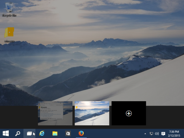 Open new instance of running app in another Desktop in Windows 10