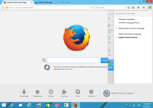 How to switch Firefox display language on the fly