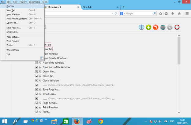 How to customize shortcut keys (hotkeys) in Mozilla Firefox