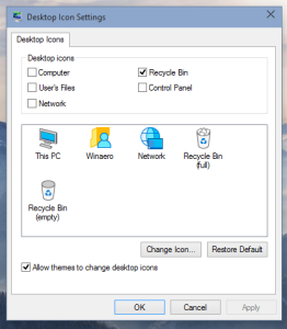 Get Windows 8 icons back in Windows 10