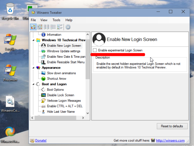 Windows 10 10041 - disable new login screen and restore the old one