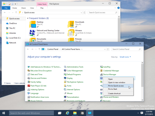 Pin any folder or location to Quick Access in Windows 10