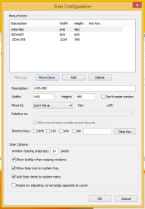 Resize a window to specific size or move it to specific position