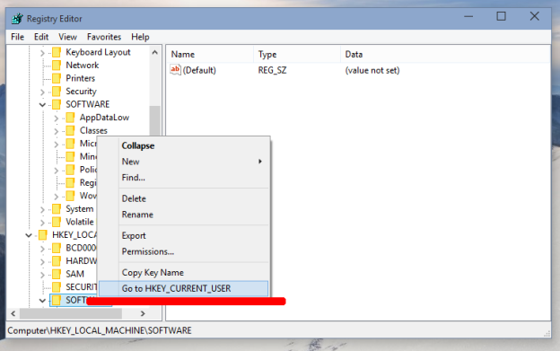 Windows 10 updates the Registry Editor