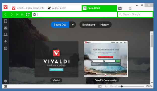 How to change Speed Dial tab color in Vivaldi