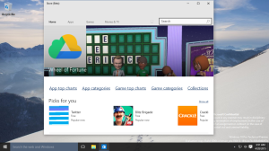 Windows 10 features blue Store (beta) app